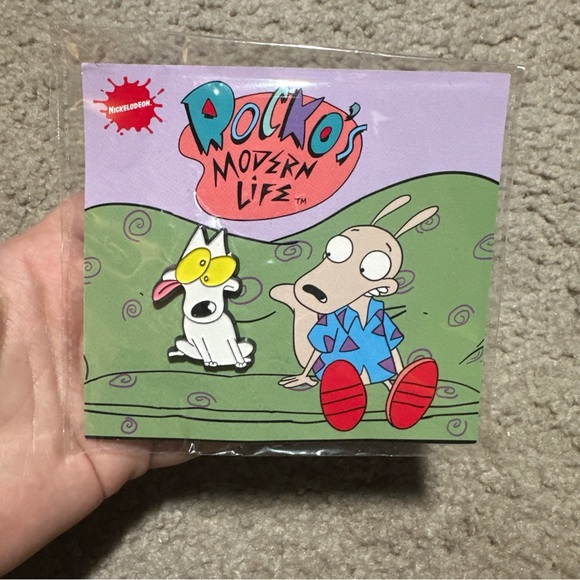Nickelodeon | Other | Rockos Modern Life Sitting Spunky Enamel Pin ...